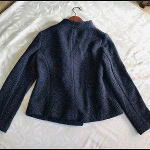 LOFT | Jackets & Coats | Loft Tweed Knit Peacoat | Poshmark